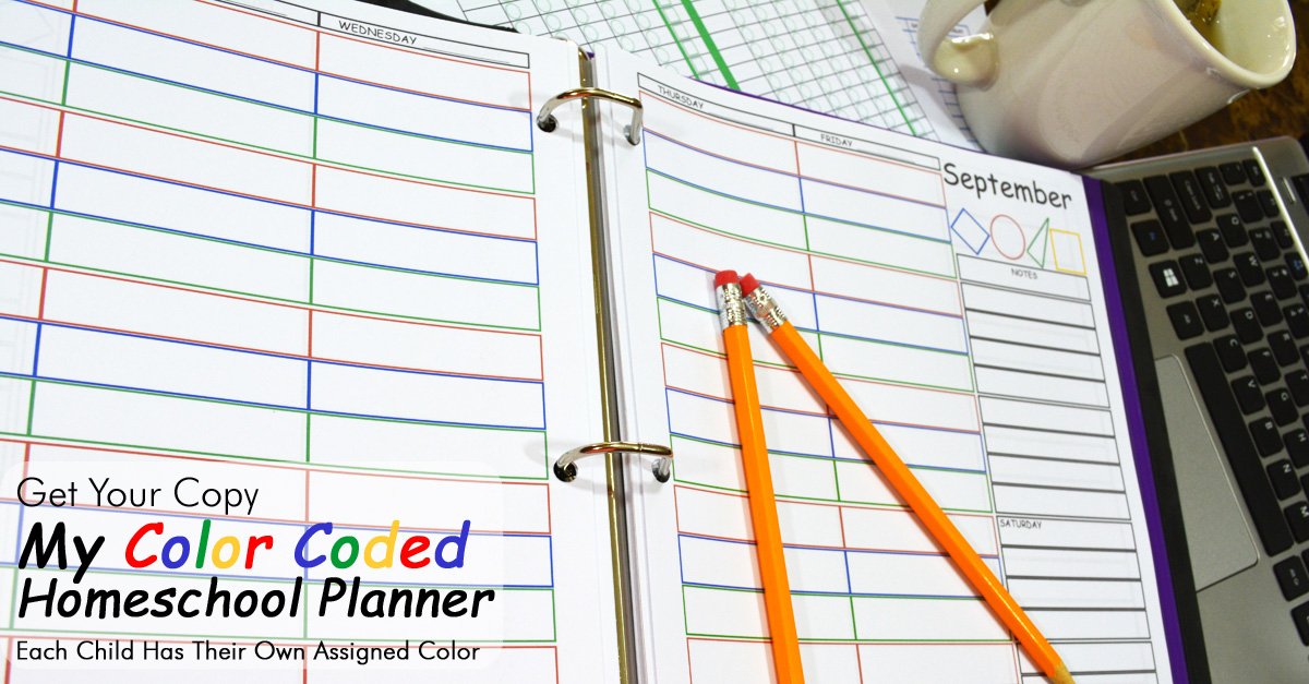 Giveaway: Color Coded Homeschool Planner – Your Preparation Station